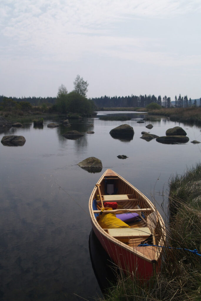 Shearwater 16: Cedar and Canvas open canoe | Valkyrie Craft