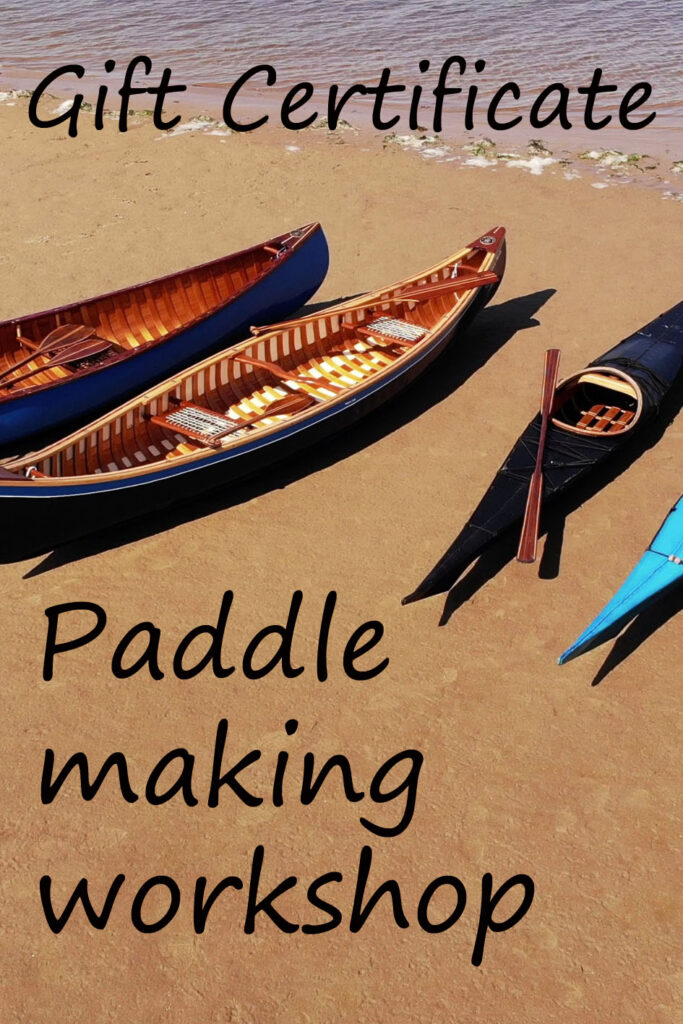 Gift Certificate – Paddle making workshop | Valkyrie Craft